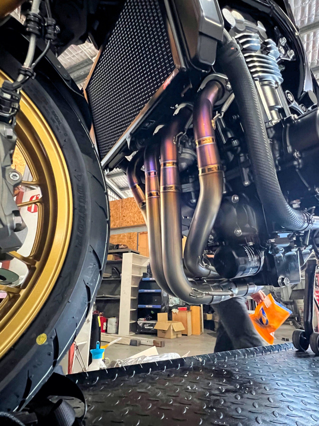 Kawasaki Z900RS Cafe Racer Vandemon Full Titanium Exhaust System 2018 ...