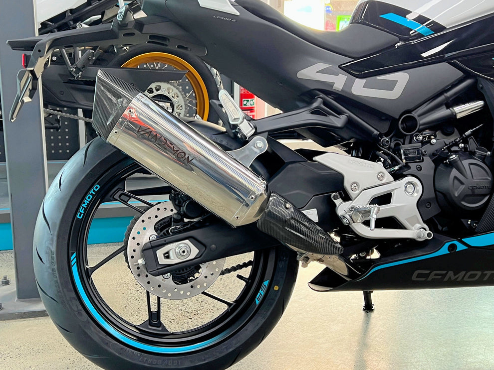 CFMOTO 450SR and 450SS Stainless Steel Race Exhaust System 2023-26 ...