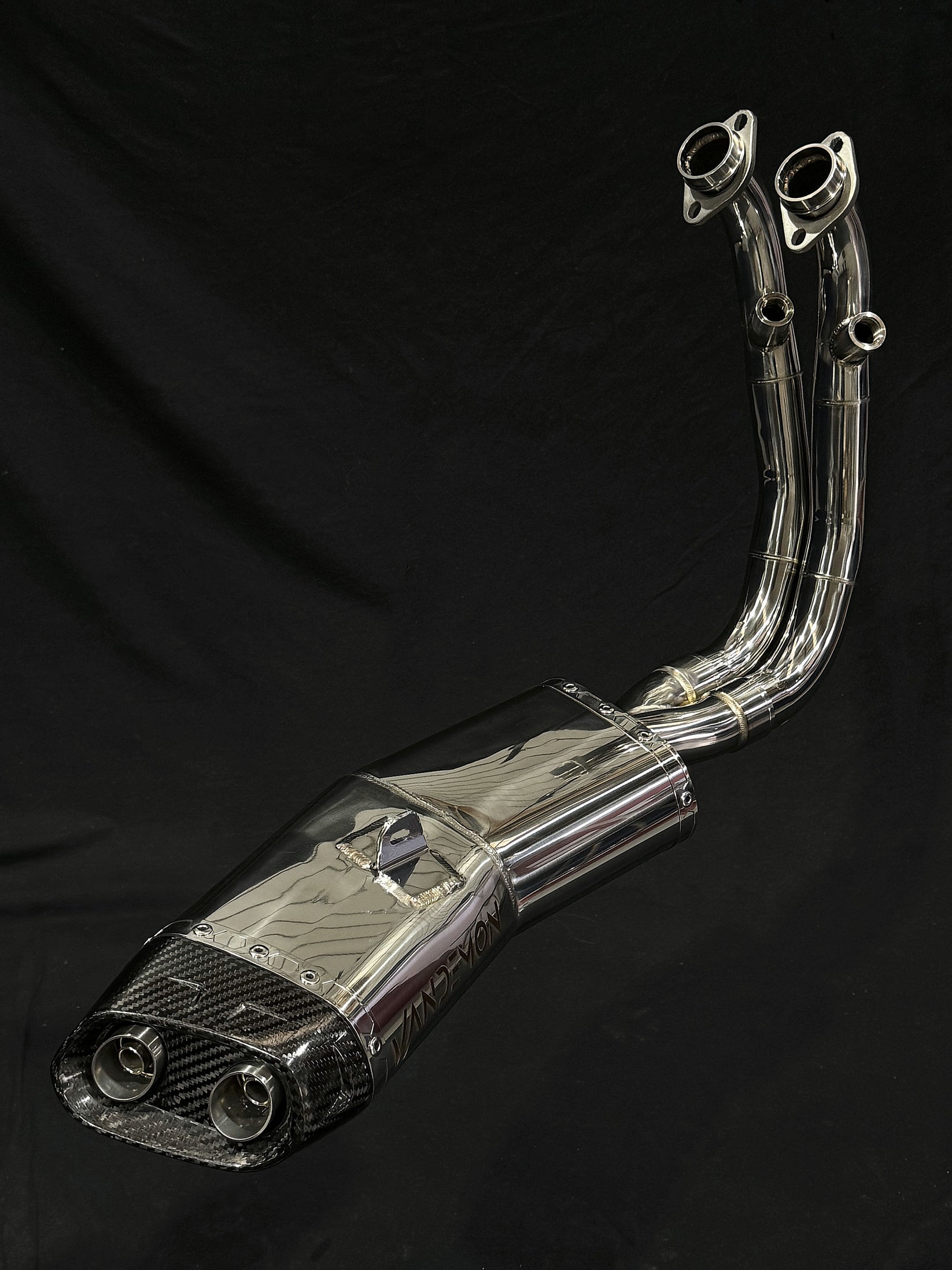 CFMOTO 450SRS VANDEMON Low Mount Single Side Exit Exhaust System 2025 ...