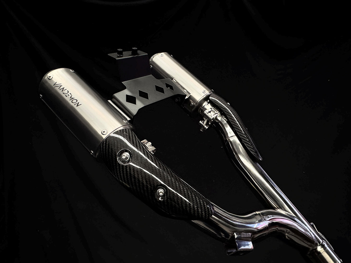 CFMOTO 675SR-R, 675SR-S, 675SS, 675NK High Mount Titanium Exhaust ...