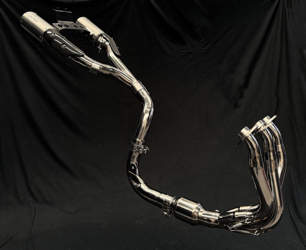 CFMOTO 675SR-R, 675SR-S, 675SS, 675NK High Mount Titanium Exhaust ...