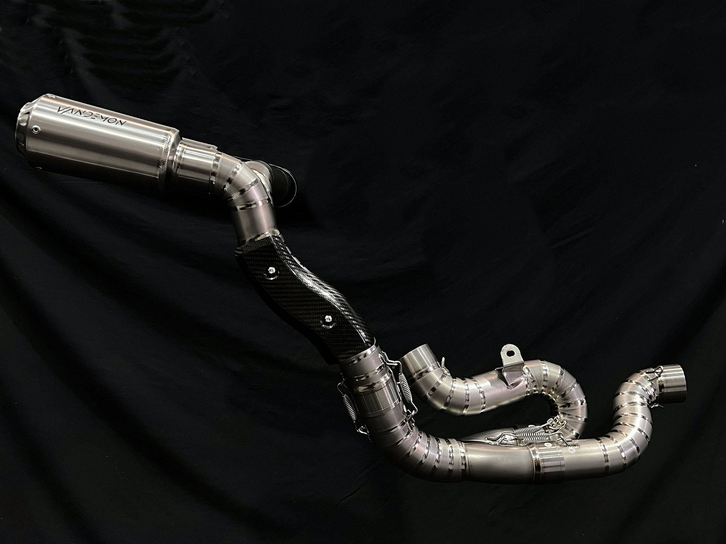 Ducati Panigale & Streetfighter V4 Titanium High Mount 3/4 Slip-On 202 ...