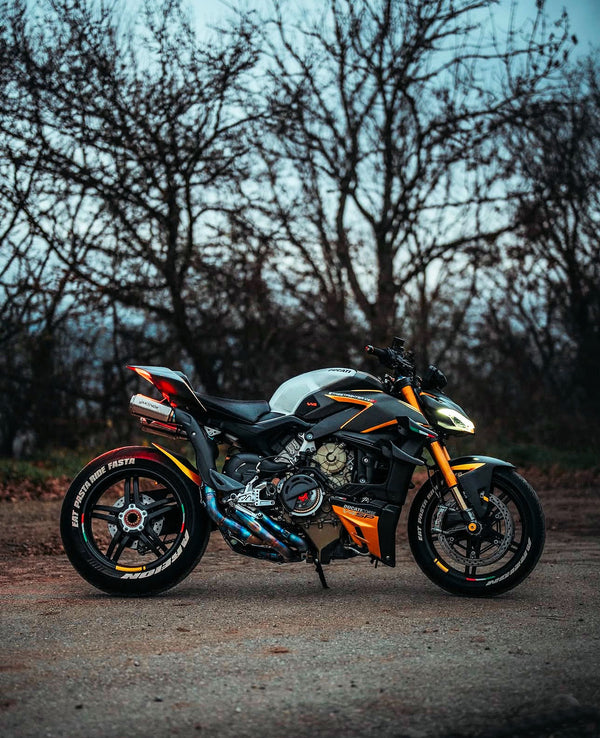 Ducati Panigale V4 V4S V4R V4SP and Streetfighter High Mount Exhaust ...
