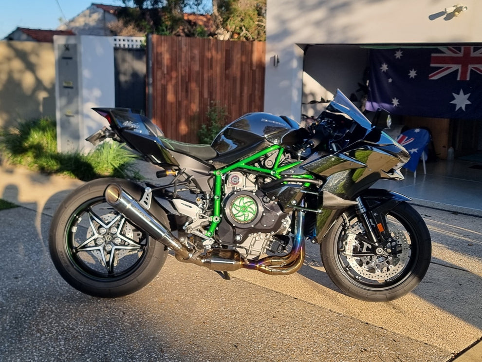 Kawasaki H2 H2R Vandemon Bimodal Stealth Titanium Exhaust System 2015 ...