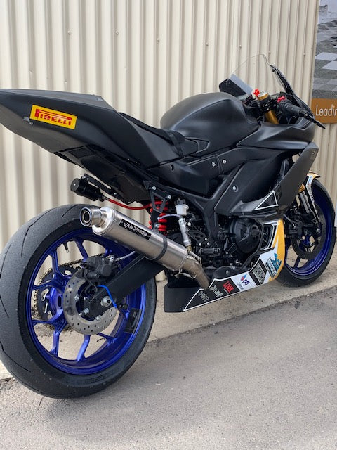 Yamaha YZF-R3 MT-03 YZF-R25 Vandemon Stainless Steel Headers, Titanium ...