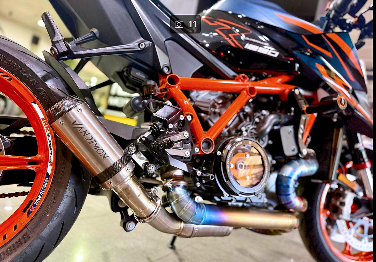KTM Super Duke 1290R / 1390R / RR Vandemon Single Shot Titanium Exhaus ...