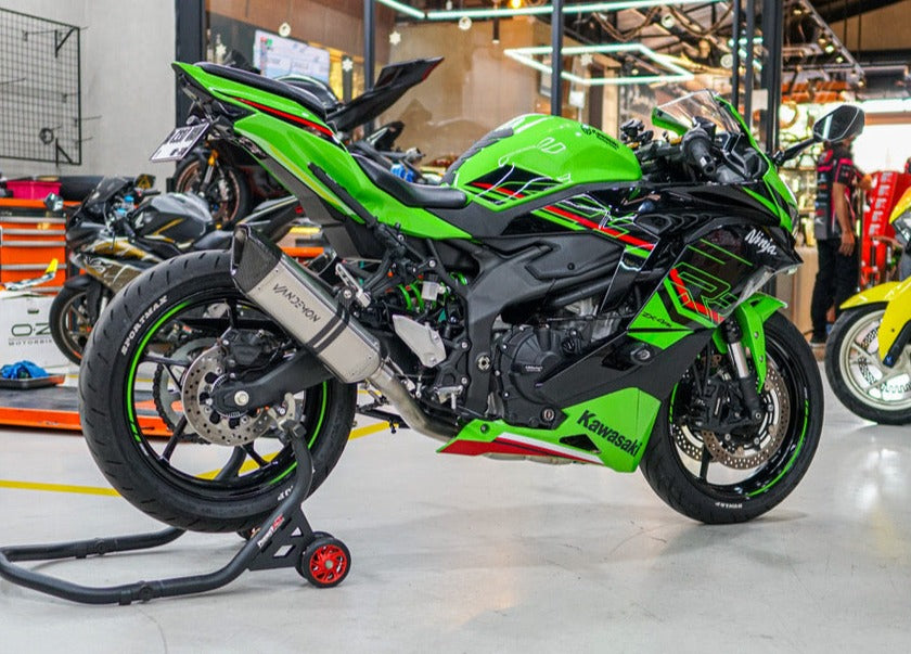 Kawasaki ZX4R-ZX4RR Side Mount Titanium Race Exhaust System 2023-2025 ...