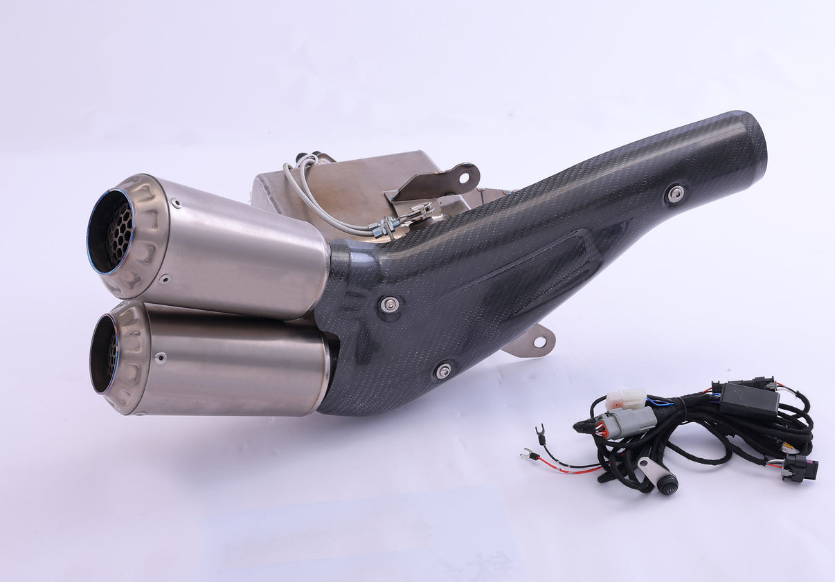 Triumph Rocket 3R & GT 2500 Titanium Bimodal Stealth Side Mount Titani ...