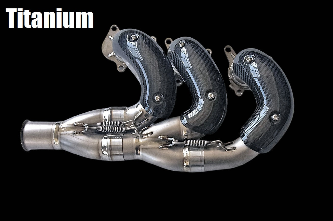 Triumph Rocket 3R & GT 2500cc Titanium or Stainless Steel Exhaust Mani ...