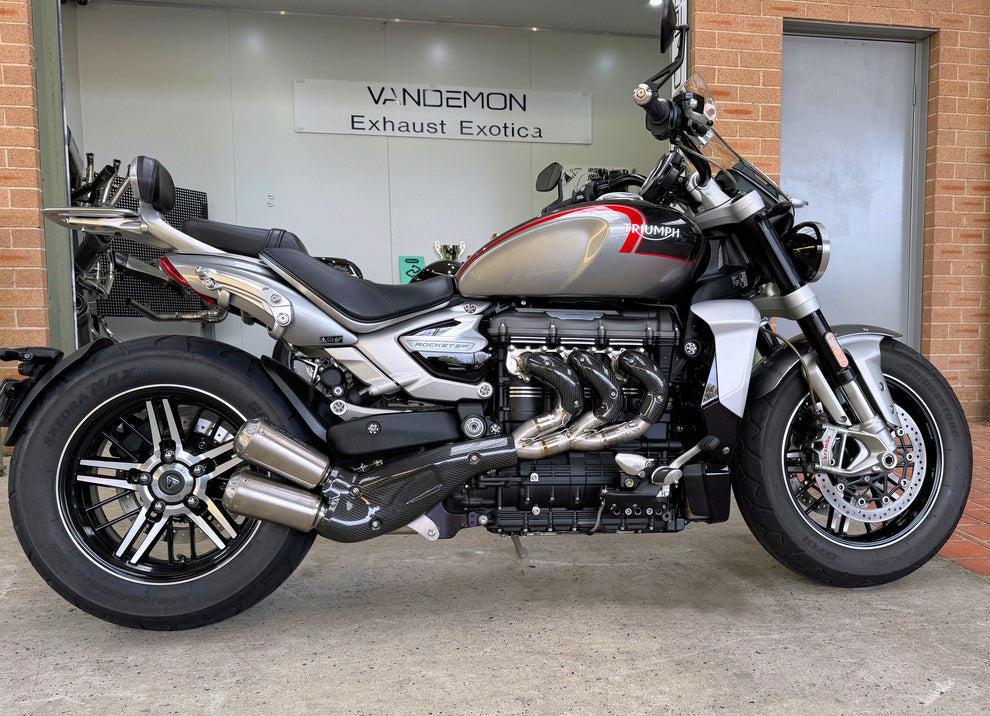 Triumph Rocket 3R & GT 2500cc Titanium or Stainless Steel Exhaust Mani ...