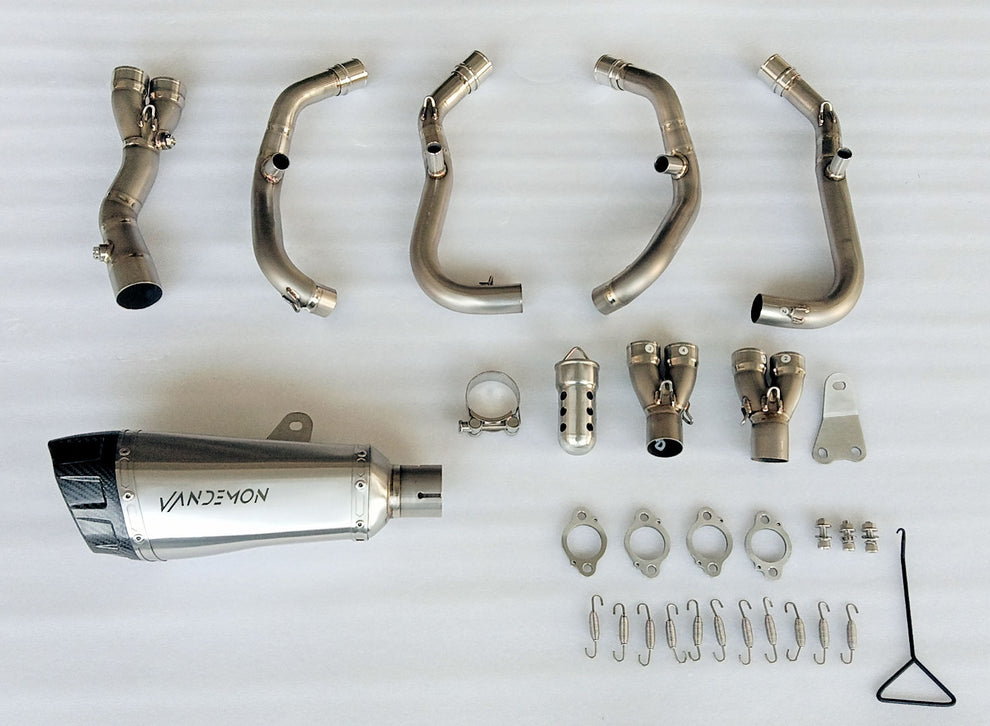 Kawasaki ZX4R-ZX4RR & ZX25R Titanium Low Mount Exhaust System 2023-202 ...
