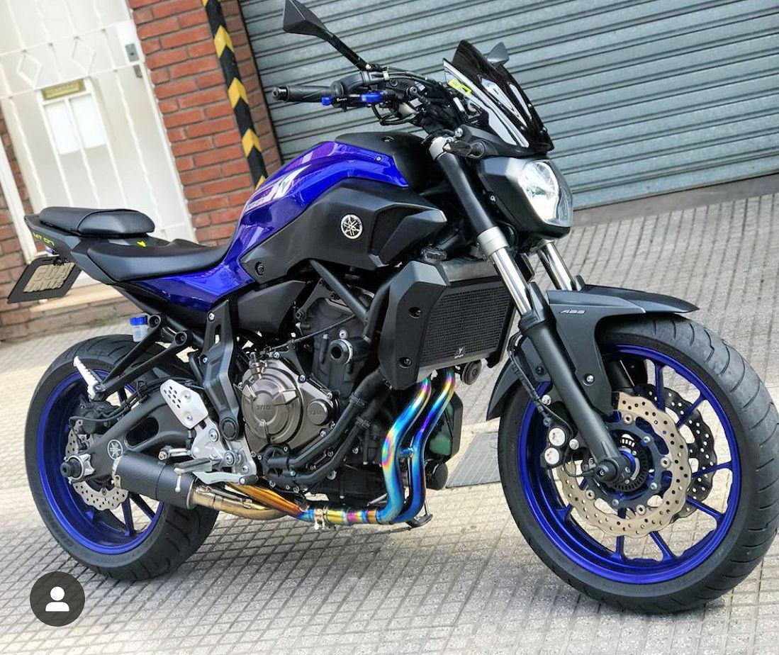 Yamaha R7 MT07 FZ07 XSR700 Tracer 700/GT Titanium Exhaust System Carbo ...