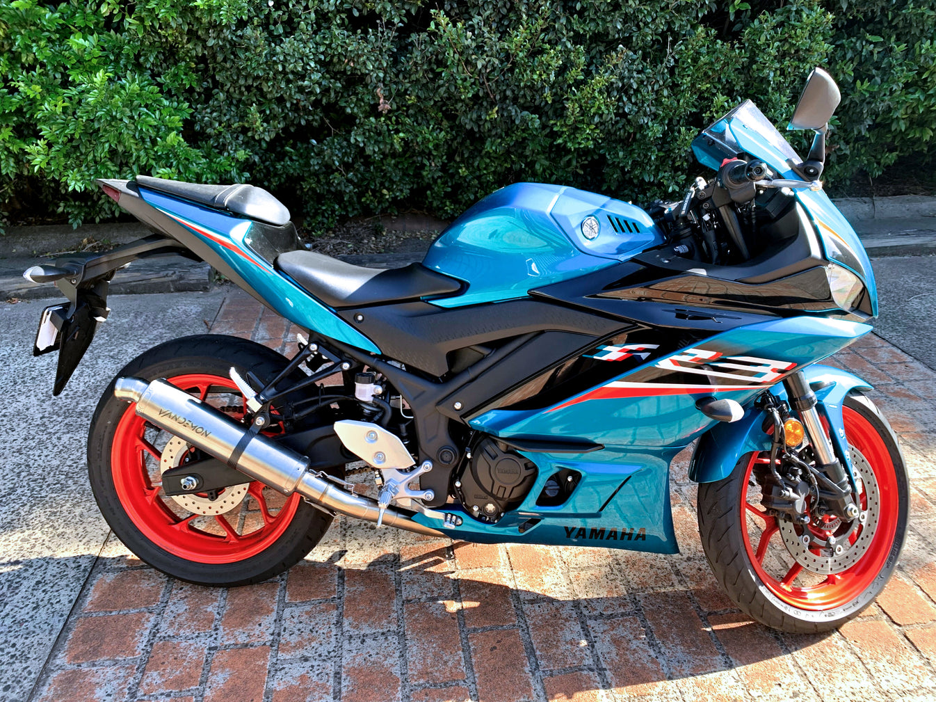 Yamaha YZF-R3 MT-03 YZF-R25 Vandemon Stainless Steel Headers, Titanium ...